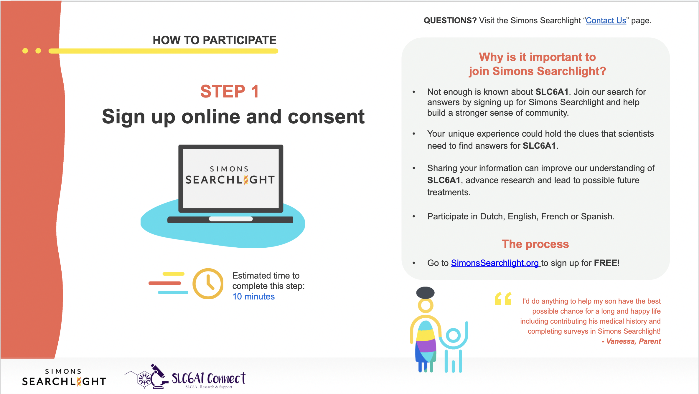 #ShineYourSearchlight – Join Simons Searchlight - SLC6A1 Connect