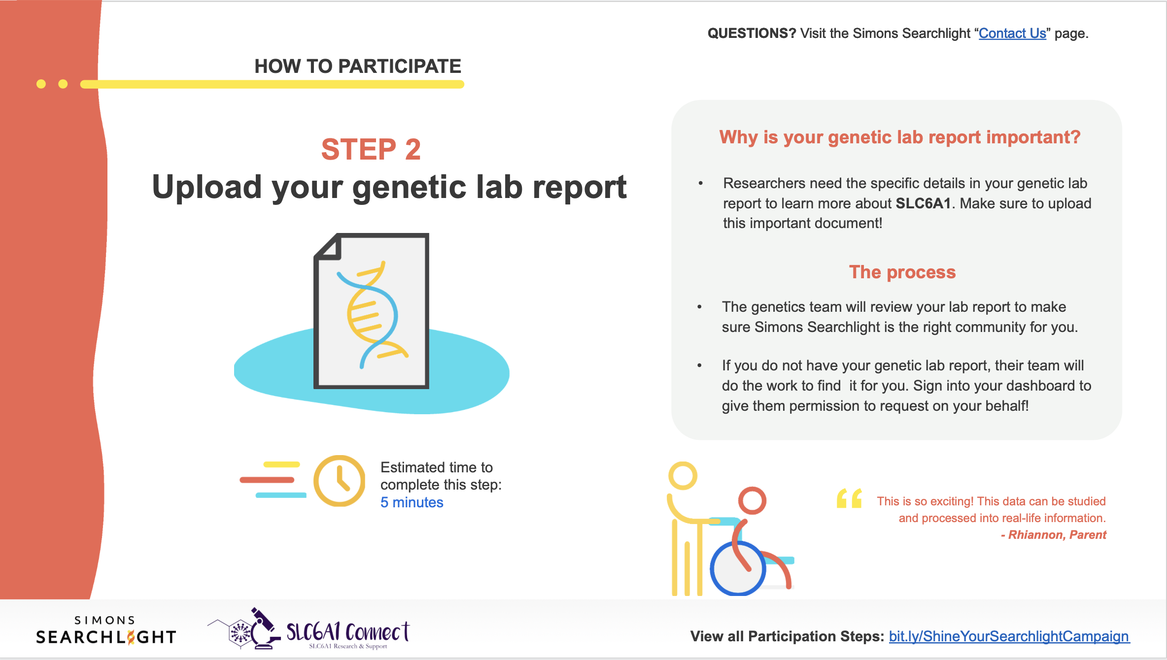#ShineYourSearchlight Step 2 – Upload Your Genetic Lab Report - SLC6A1 ...